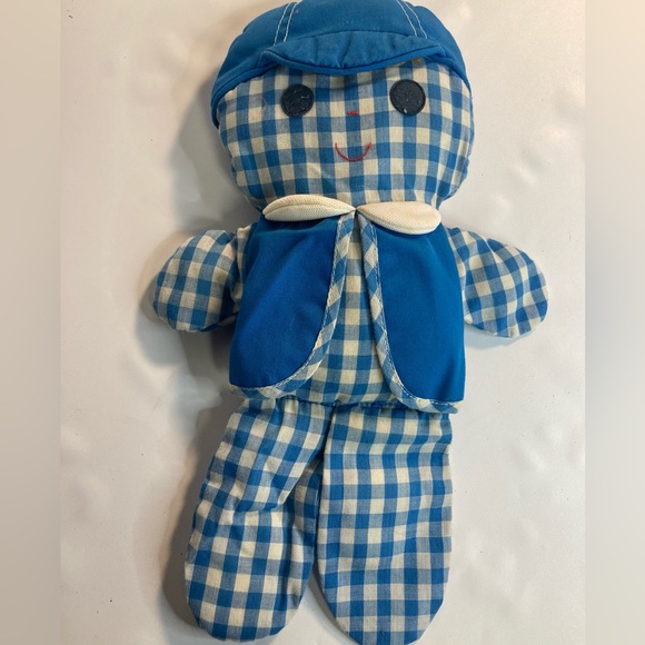 Fisher-Price | Toys | Vtg Fisher Price Soft Cholly Rattle Blue White ...